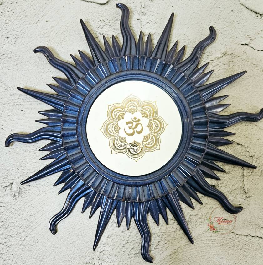 Azure Sunburst Resin Wall Art – The Misaa Studio